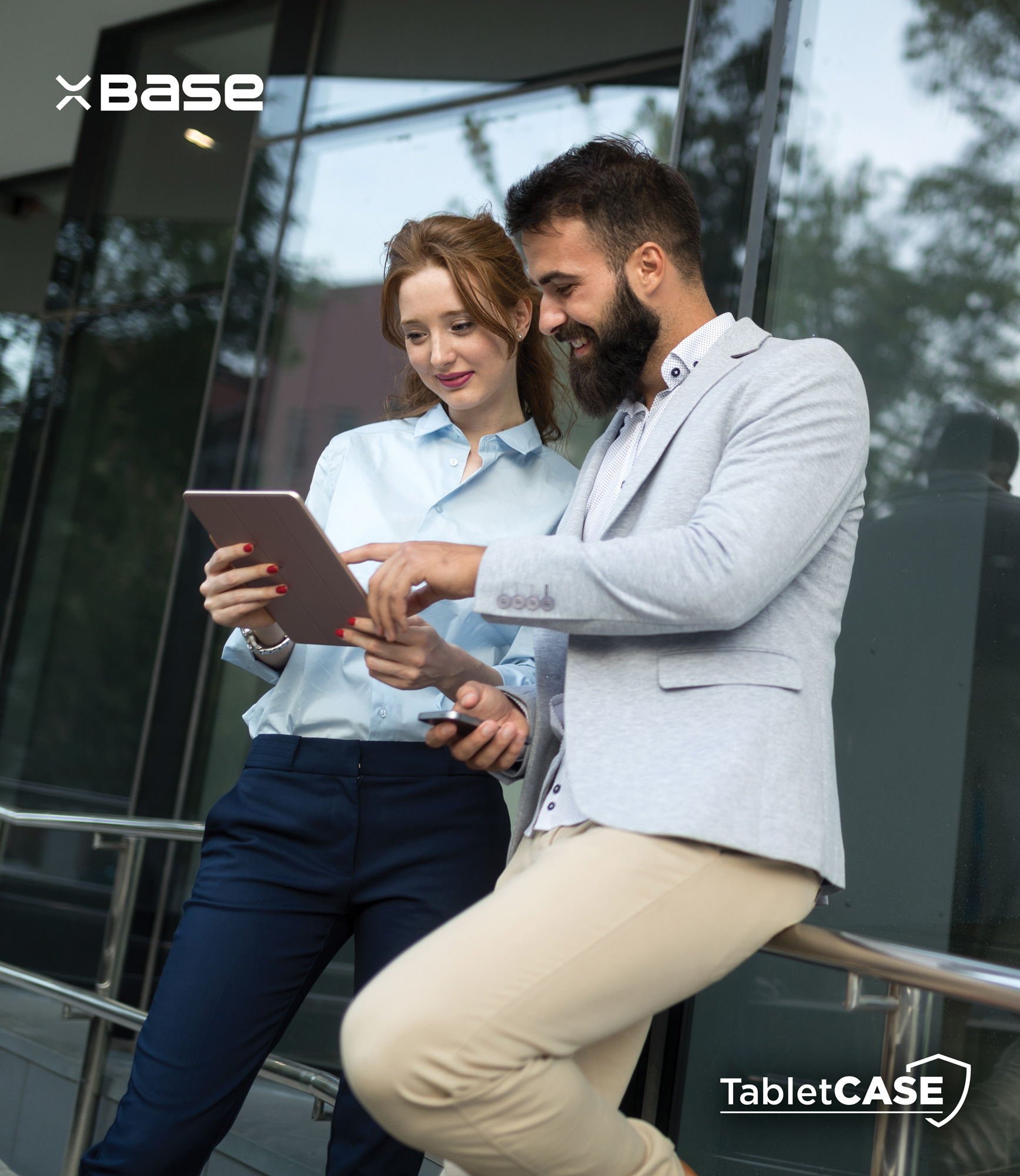 xBASE Folio Case Hard Back Stand for IPAD 6 MINI (8.3) - IPAD8.3FC-BK