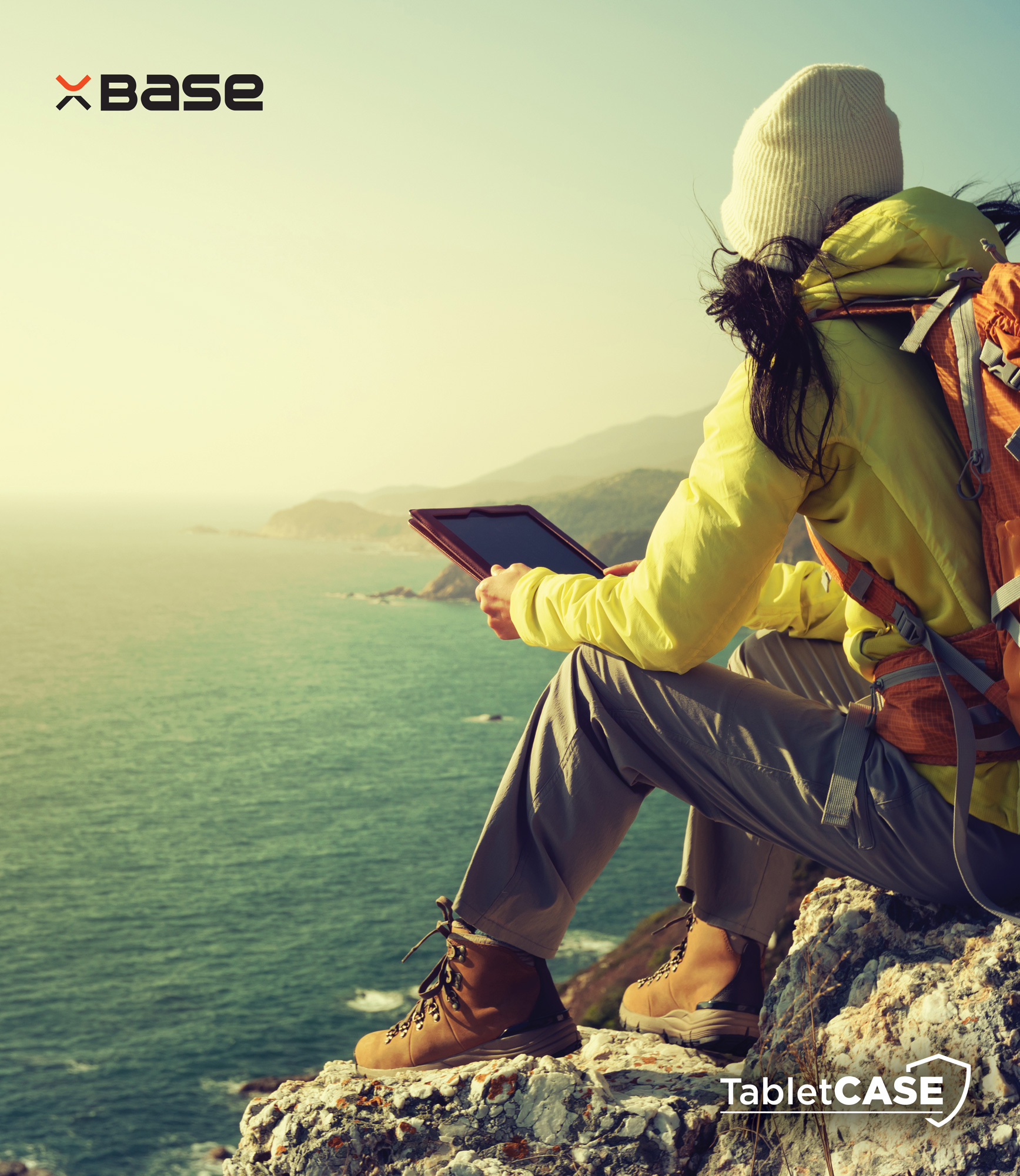 xBASE Folio Case Hard Back Stand for IPAD 6 MINI (8.3) - IPAD8.3FC-BK