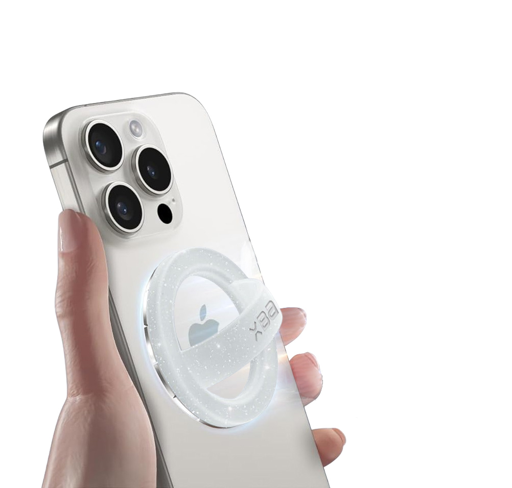 xBase Magnetic Loop Grip - Clear Sparkle - MLG-CL