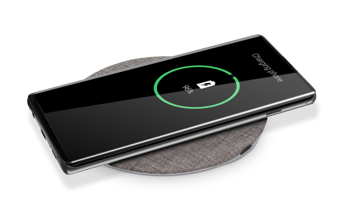 PowerPeak Aluminum 15W wireless Fast Charging Wireless Pad - PP-QIP15W