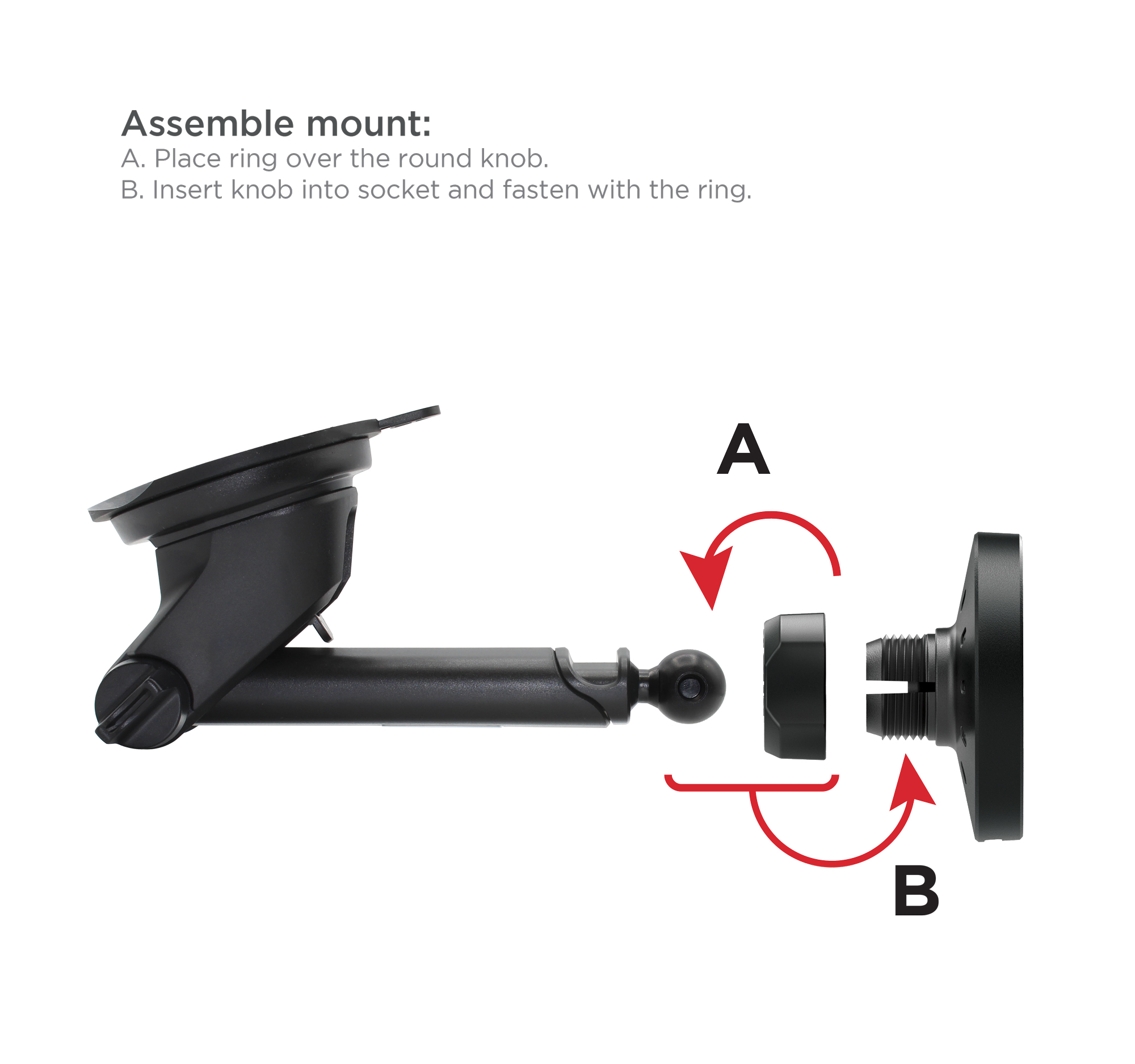 PowerPeak ProMount-Dash For Magsafe 15W Wireless Charging - PP-CMMAGD-A