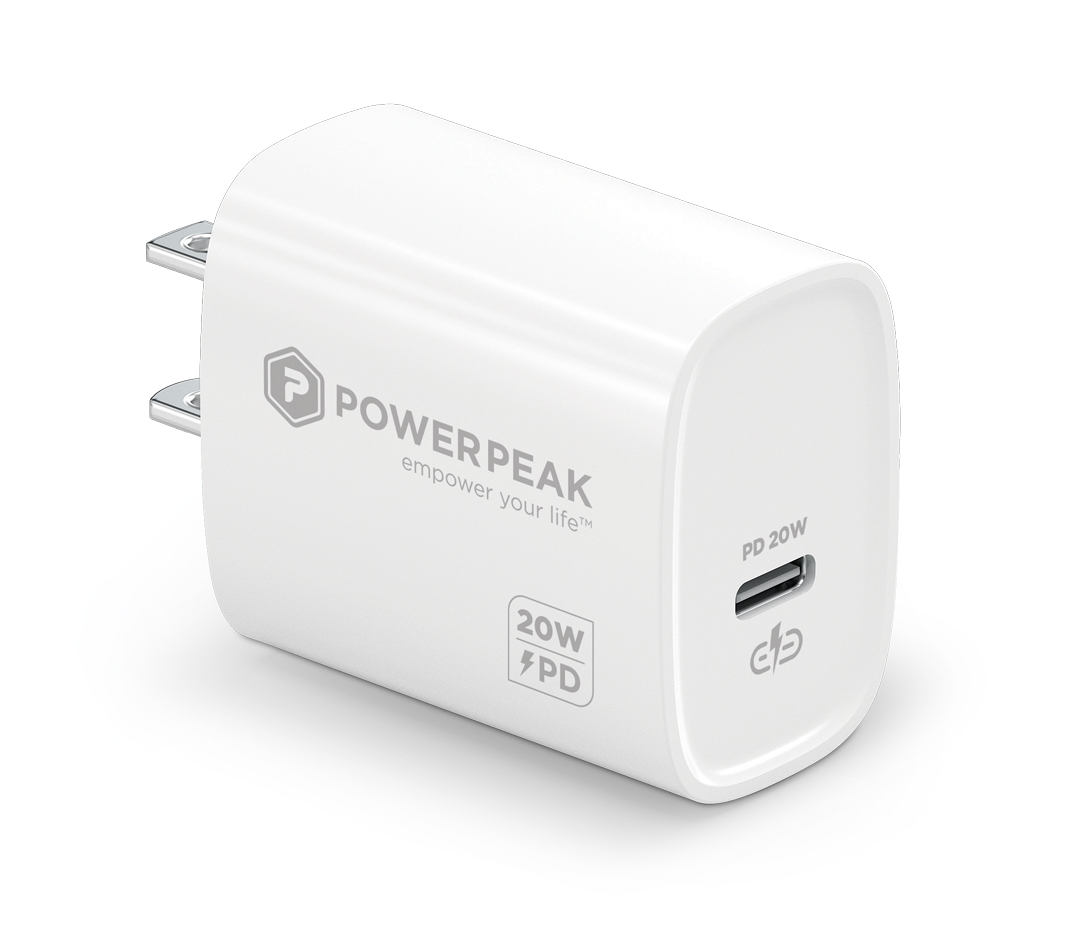 PowerPeak 20W USB-C Power Adapter PD - PP-TCPD20W-A