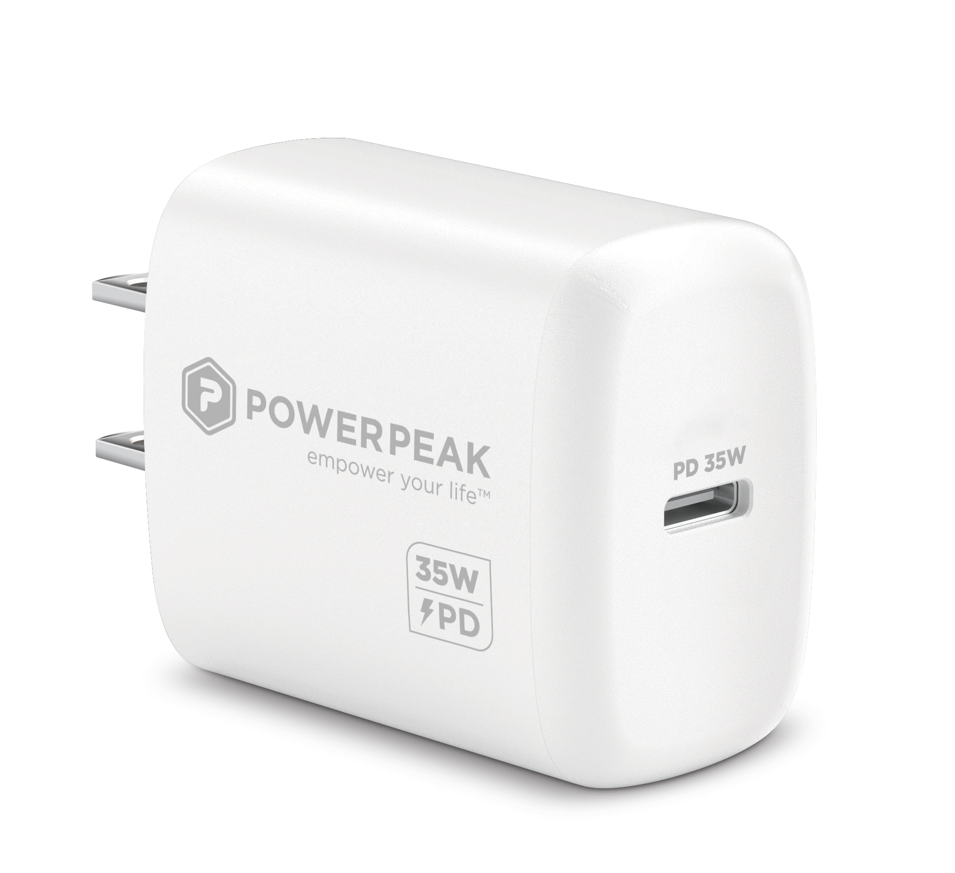 PowerPeak 35W USB-C Power Adapter PD {GAN Technology} - PP-TCPD30W