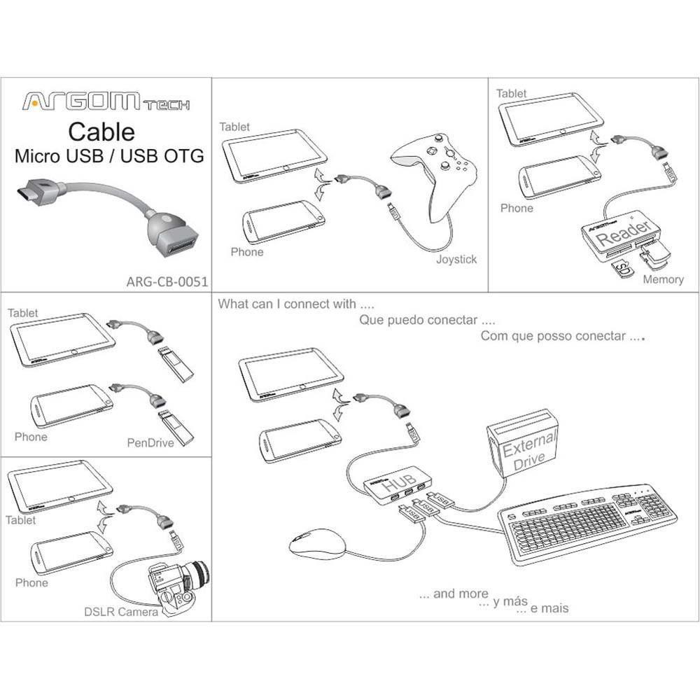 CABLE ADAPTER MICRO USB TO OTG USB - ARG-CB-0051